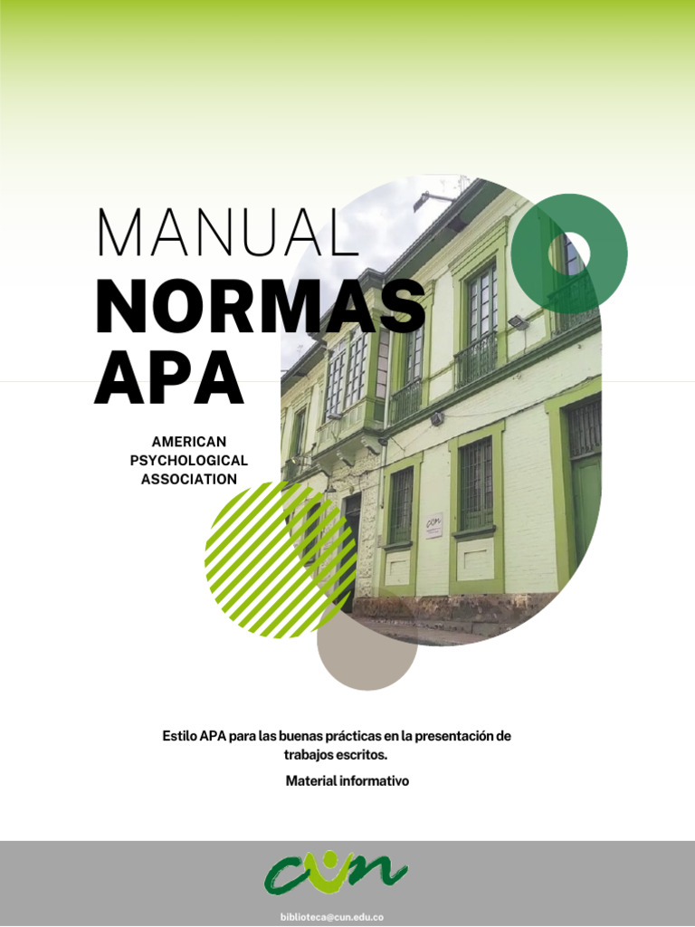 Manual Normas Apa Pdf Estilo Apa Escritura