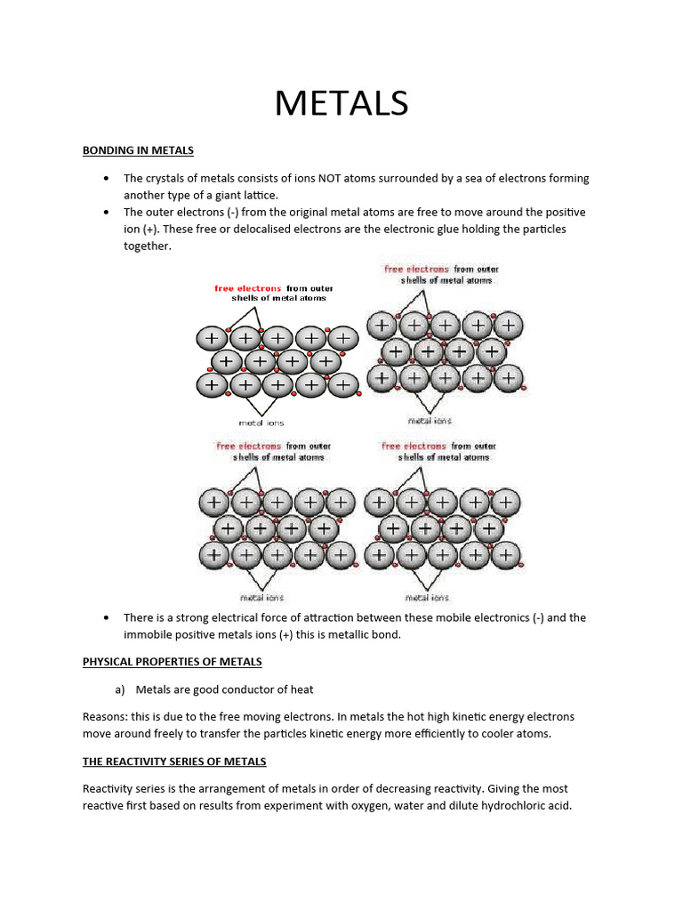 METALS | PDF | Oxide | Iron