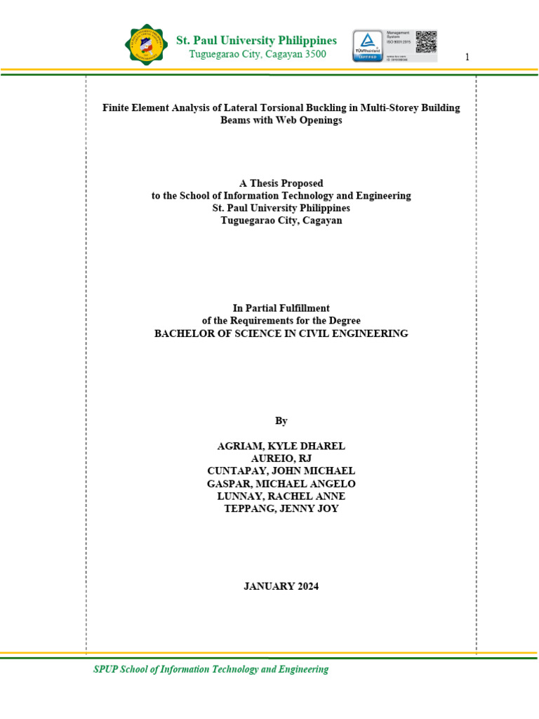 Ce Project Finite22 | PDF | Buckling | Beam (Structure)