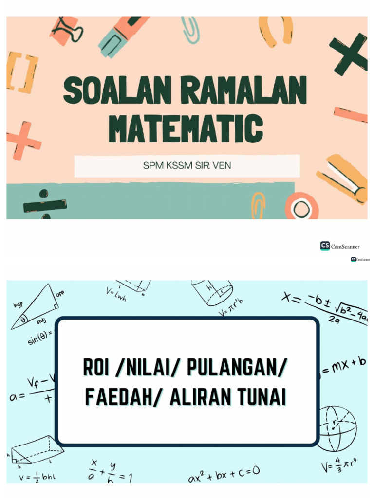 Soalan Ramalan KSSM Maths SPM Sir Ven | PDF