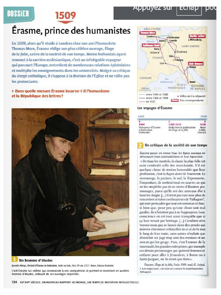 Ppo n 1 Erasme Corpus de Documents | PDF