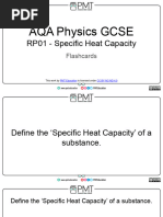 Notes - RP 01 Specific Heat Capacity - AQA Physics GCSE | PDF | Heat ...