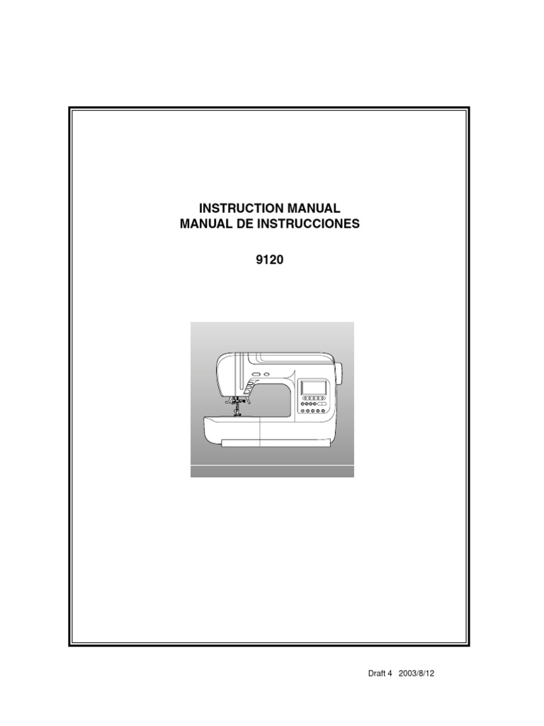 Euro Pro X 9120 - InstrManual - (EN) | PDF | Ropa | Textiles