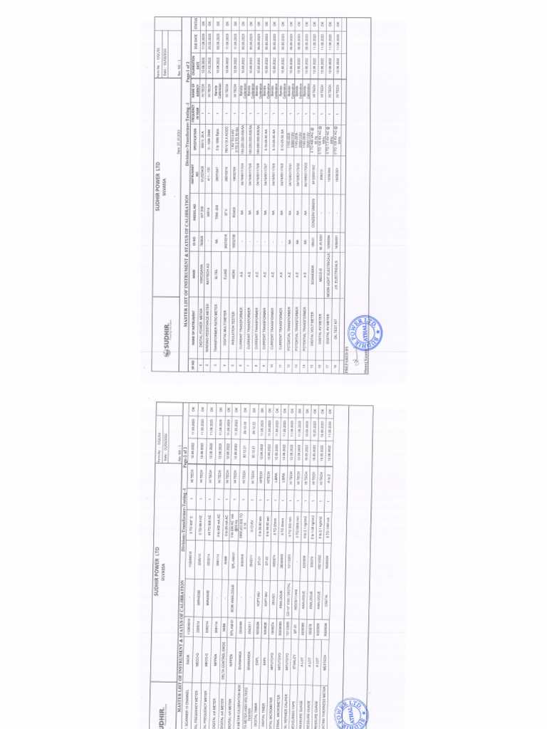 Calibration Report_001 | PDF