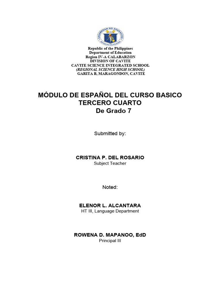 Q3 Basic Spanish Module | PDF