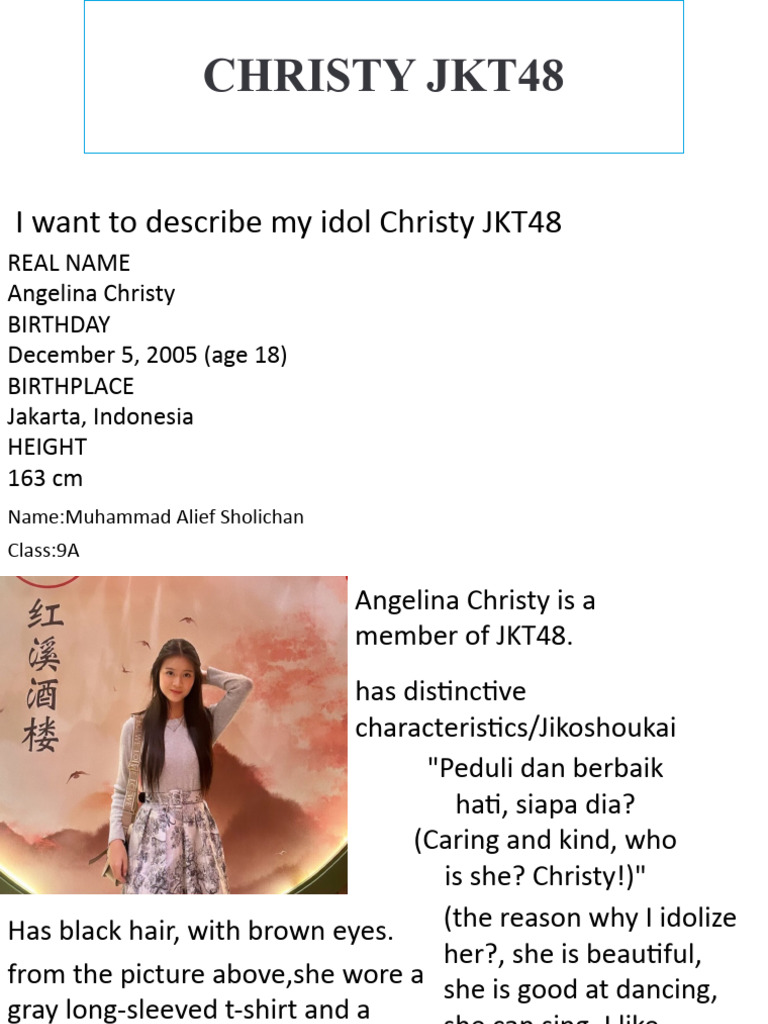 Christy Jkt48-Wps Office | PDF
