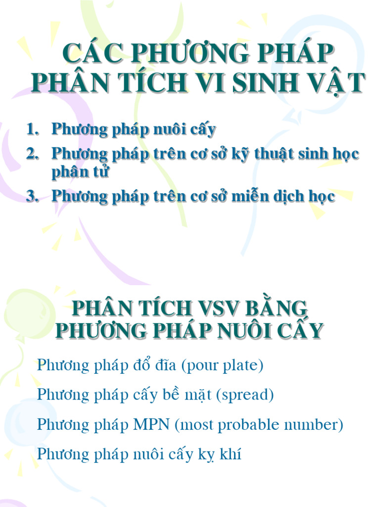 2.cac Ohuong Phap Phan Tich VSV | PDF