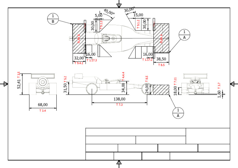 technical drawing fully assembled car f1 in schools | PDF