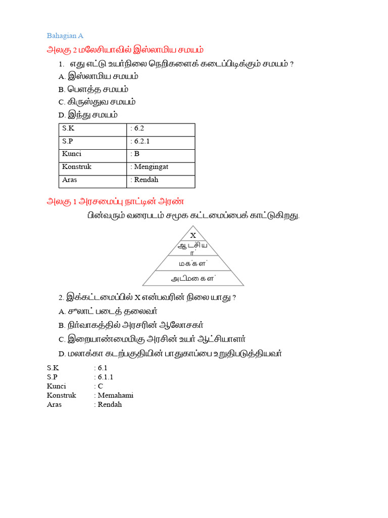 SJKT Tahun 5 | PDF