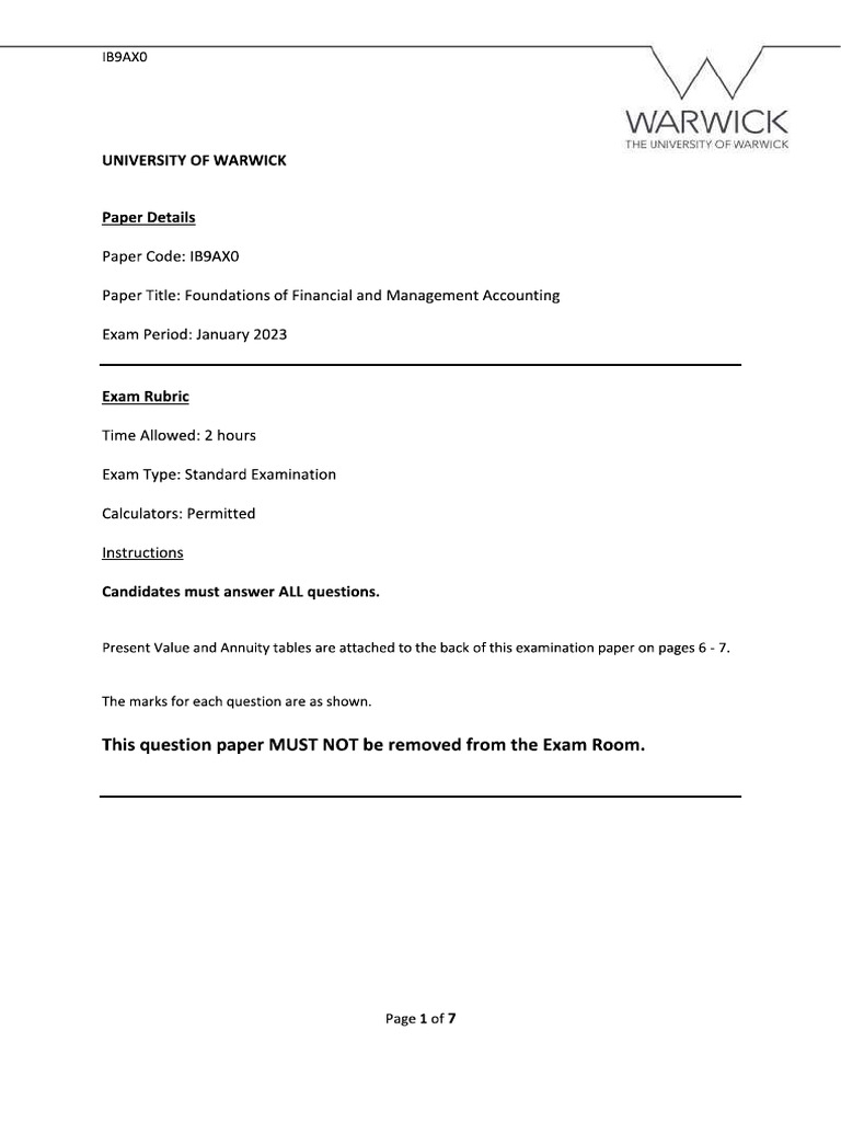 FFMA Jan 23 Qs | PDF