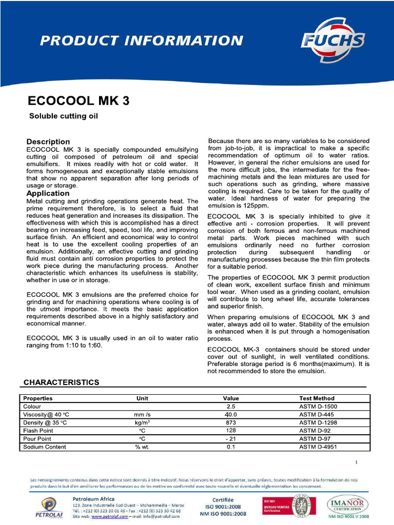 Ecocool MK-3 | PDF