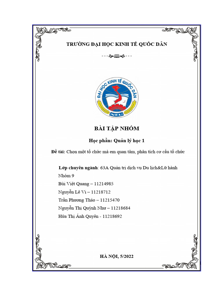 Nhóm 9 - QLH 05 | PDF