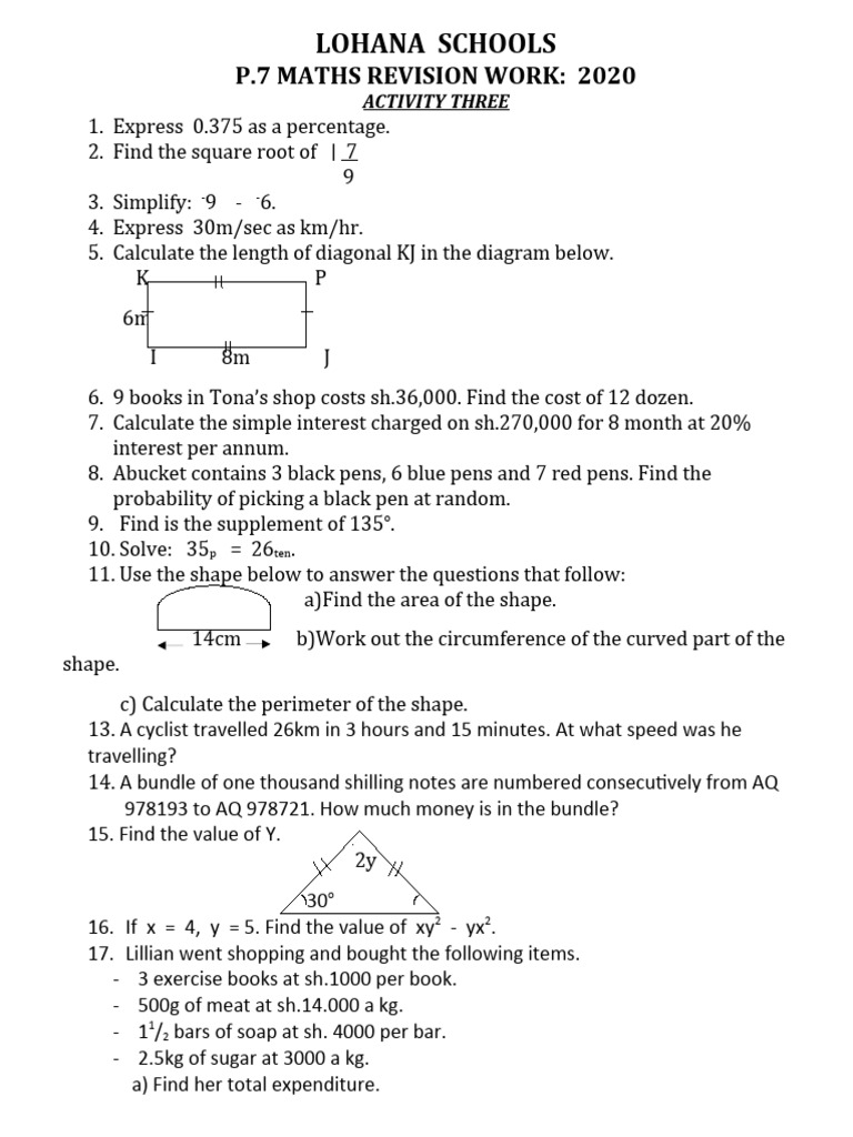 P.7 Week 3 EXAM - TEACHER - AC | PDF | Equator | Africa