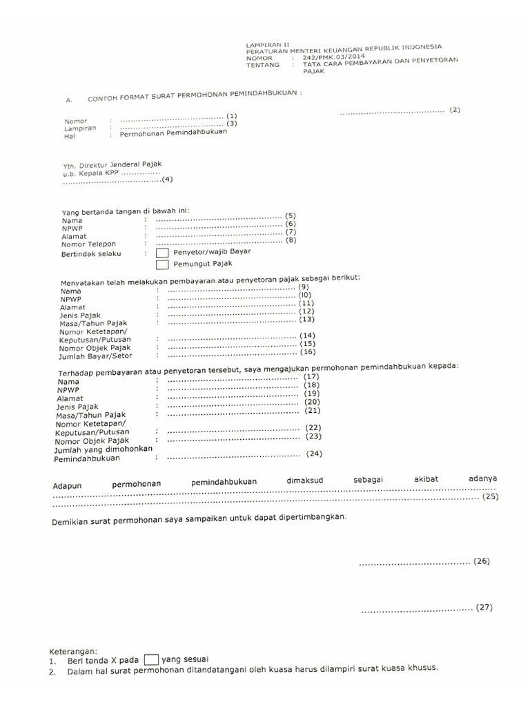Scan Format Permohonan Pemindahbukuan | PDF