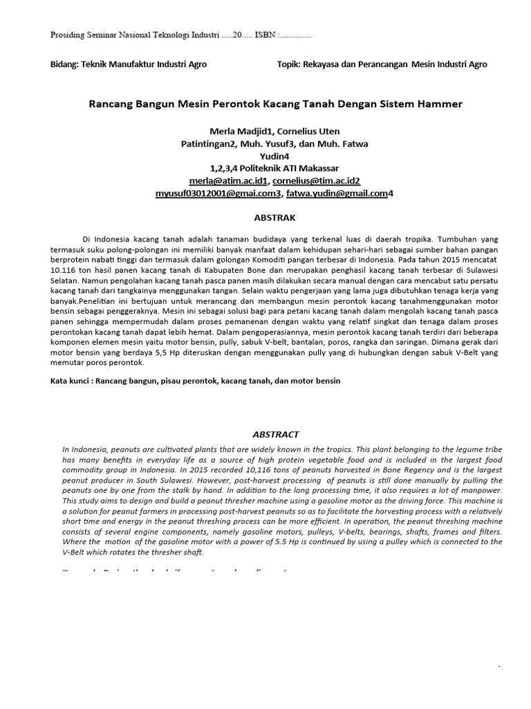 Paper Snti Ix - Muh. Yusuf | PDF