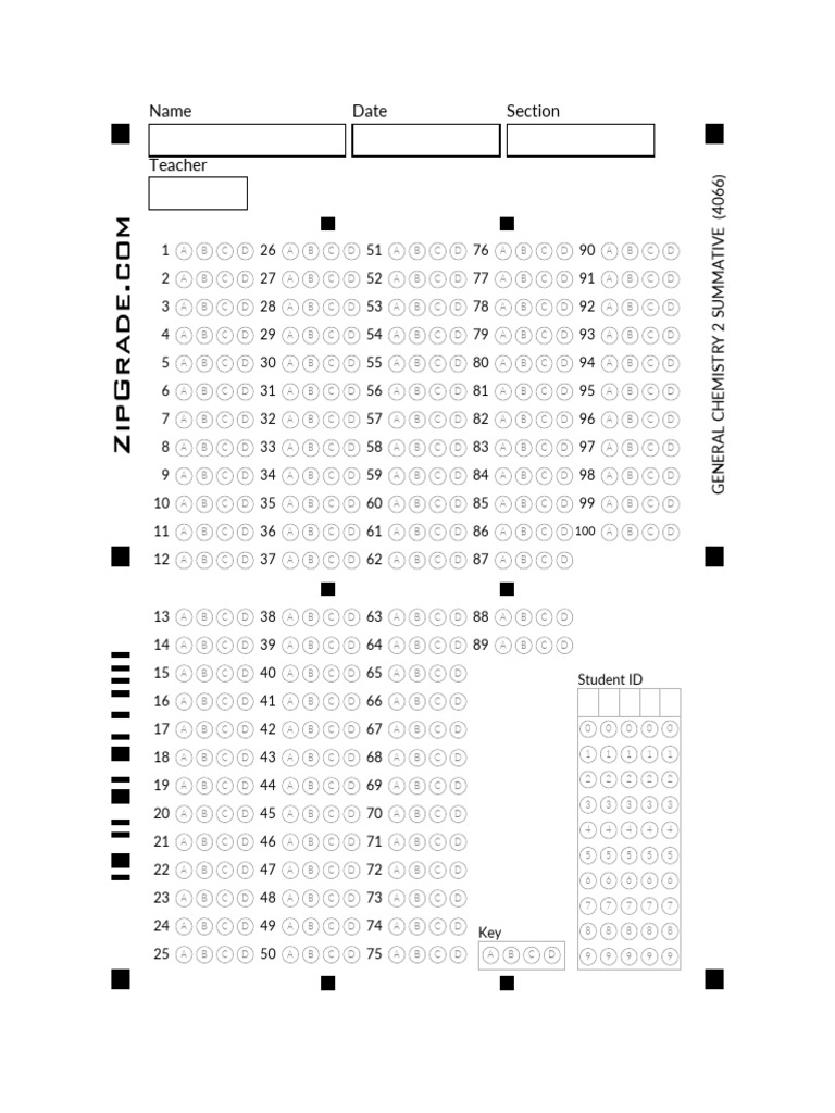 50 Question Answer Sheet PDF | PDF