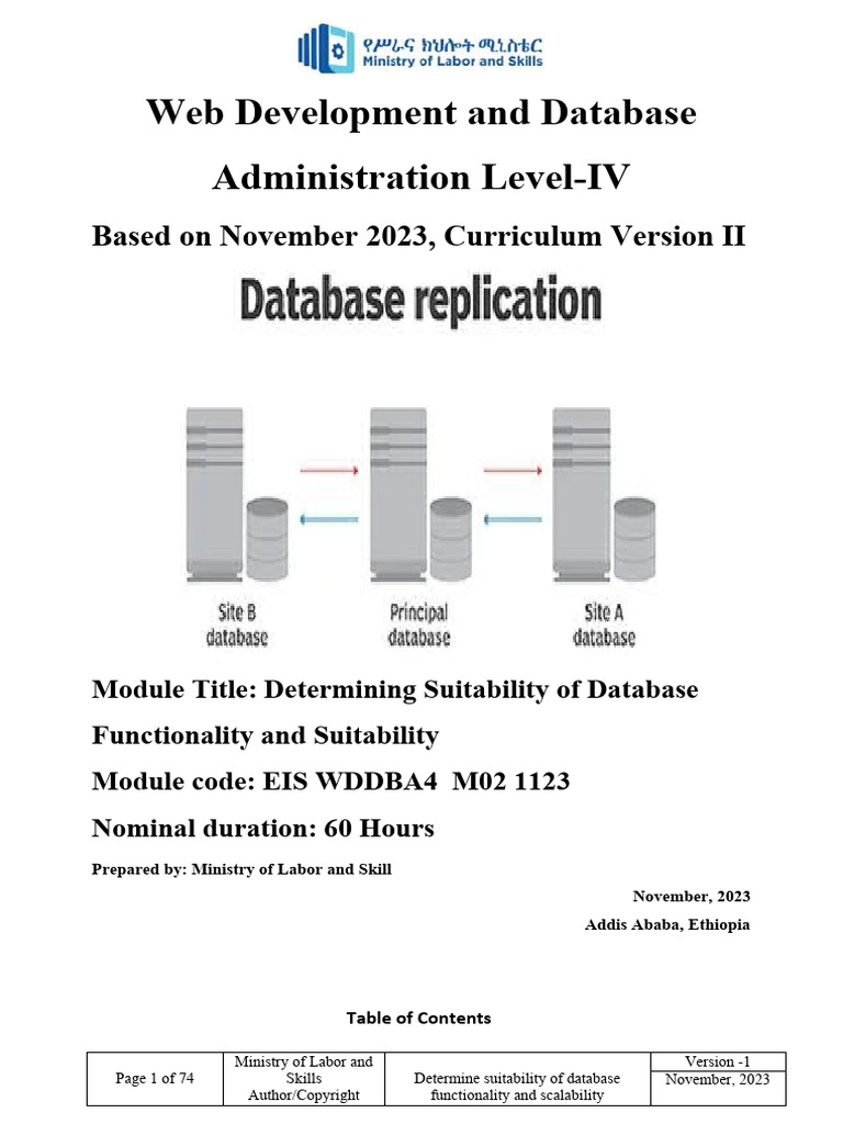 TM02 Determine Suitability of Database Functionality and Scalability | PDF | Databases | Goal