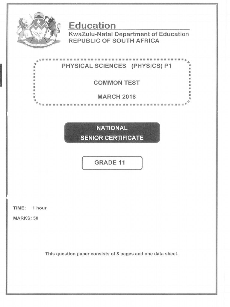 Phy Mar P1 Qpmemo | PDF