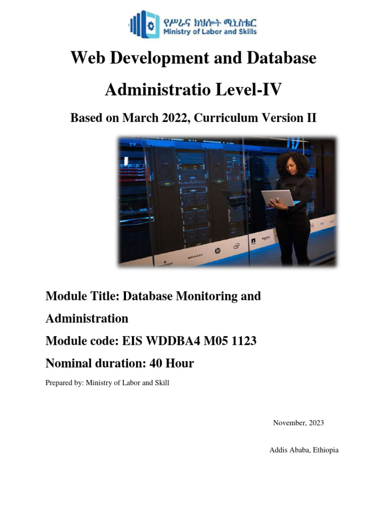 TM05 Monitor and Administer Database | PDF | Database Index | Databases