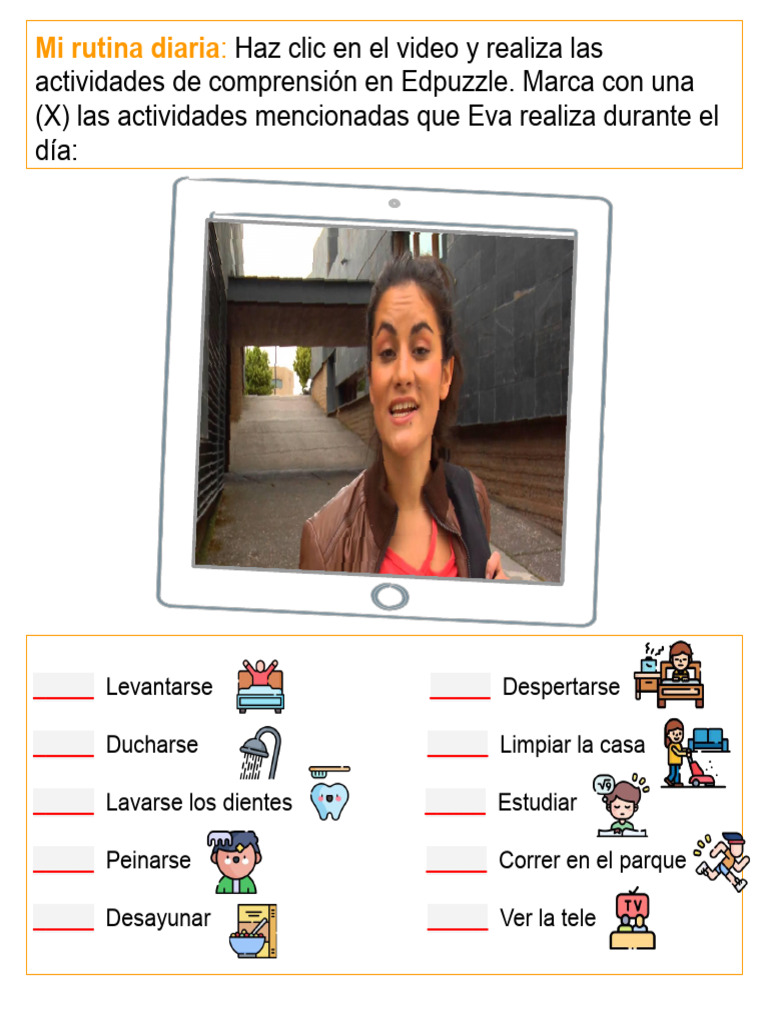 Rutina Diaria de Eva | PDF