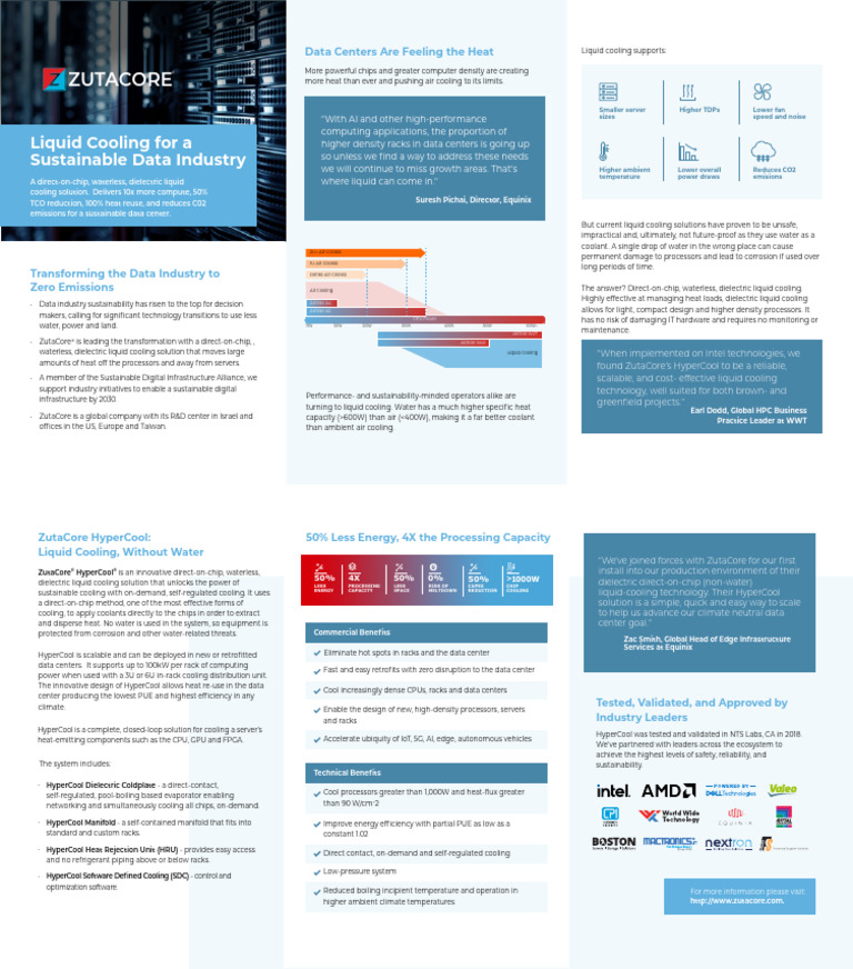CPI ZutaCoreBrochure | PDF | Data Center | Central Processing Unit