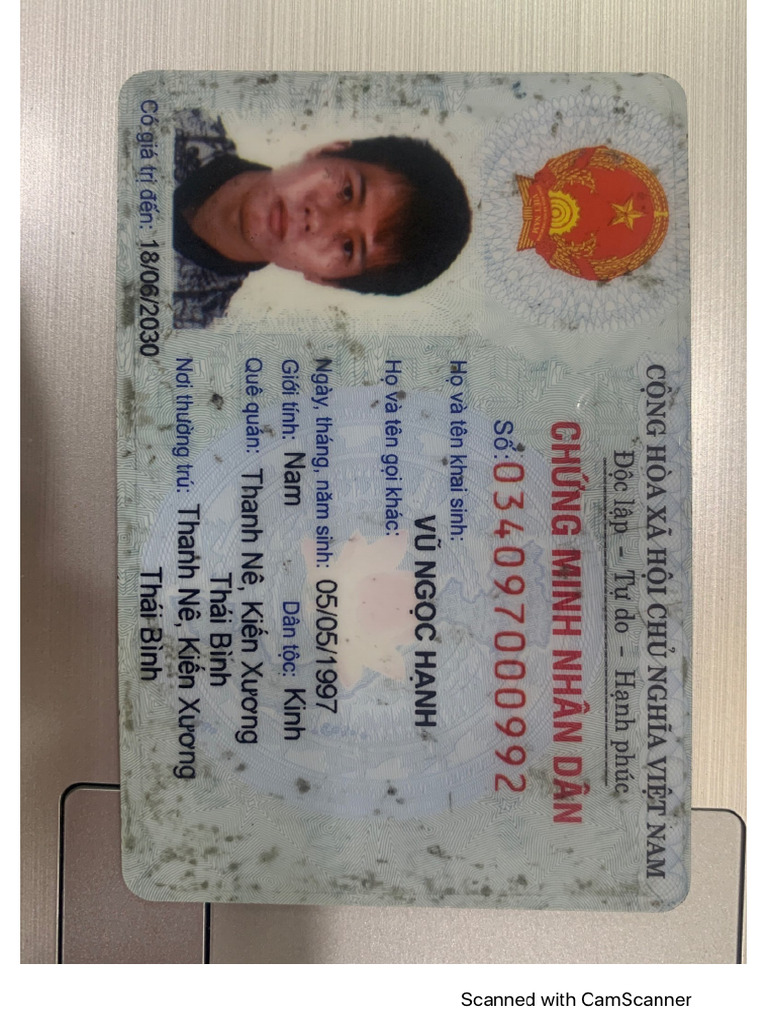 3523200- VŨ NGỌC HẠNH- CCCD | PDF