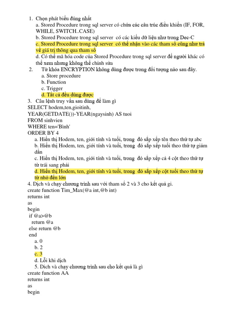 Trác nghiệm IS401 | PDF