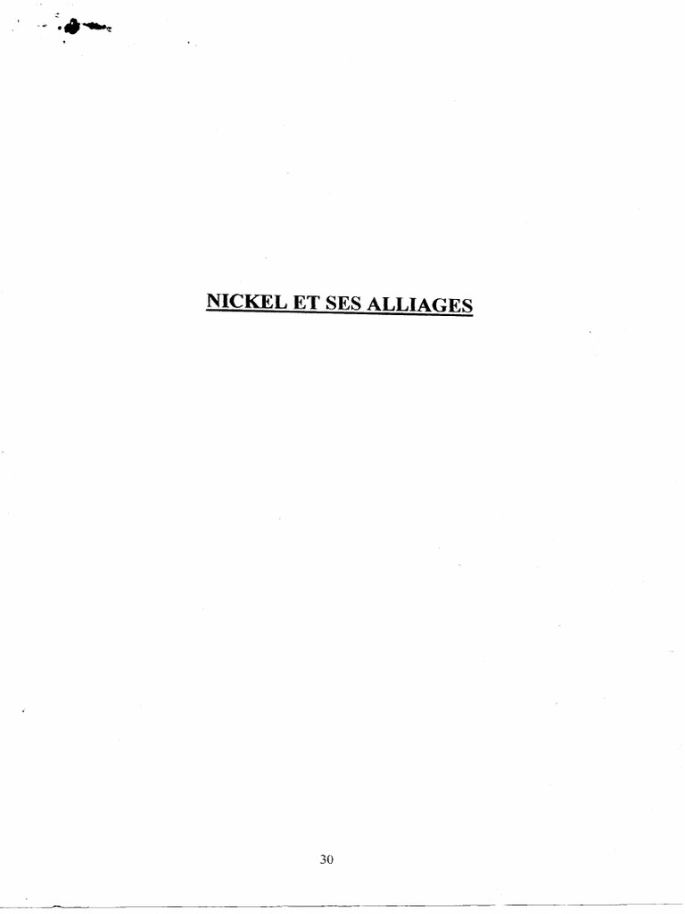 Alliages Nickel | PDF