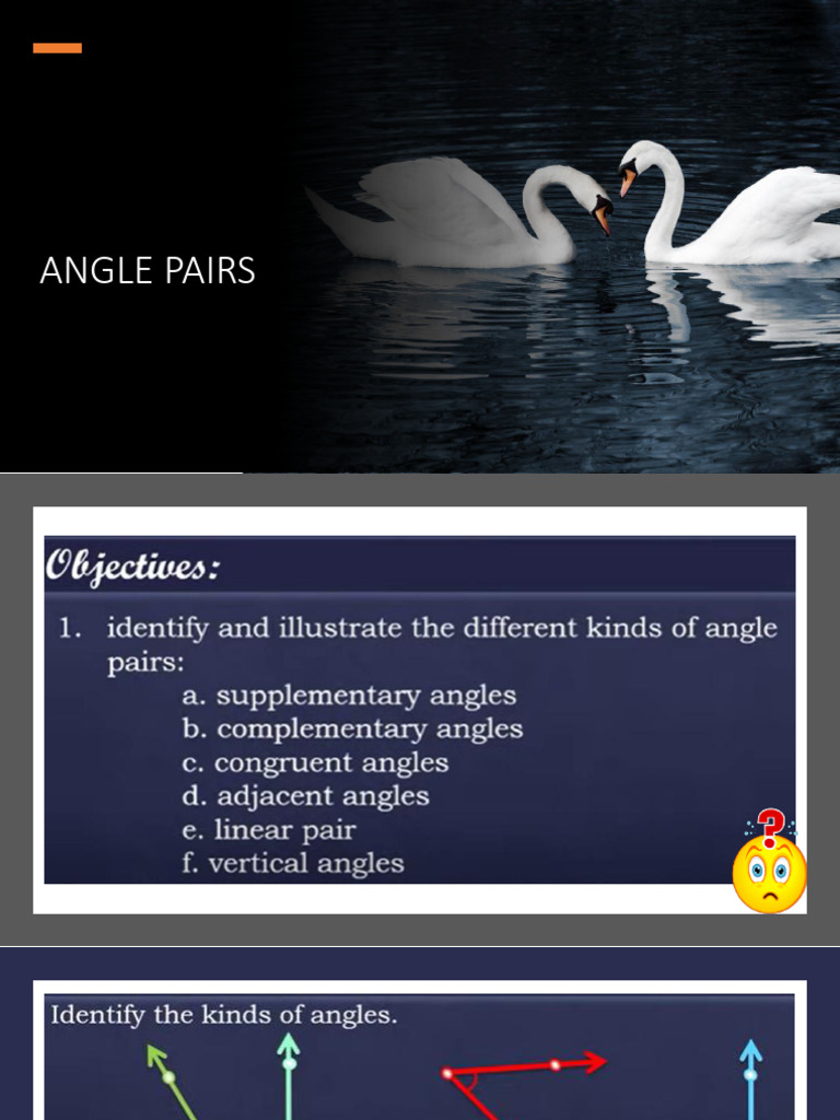 Measurements in Angle Pairs | PDF | Teaching Methods & Materials