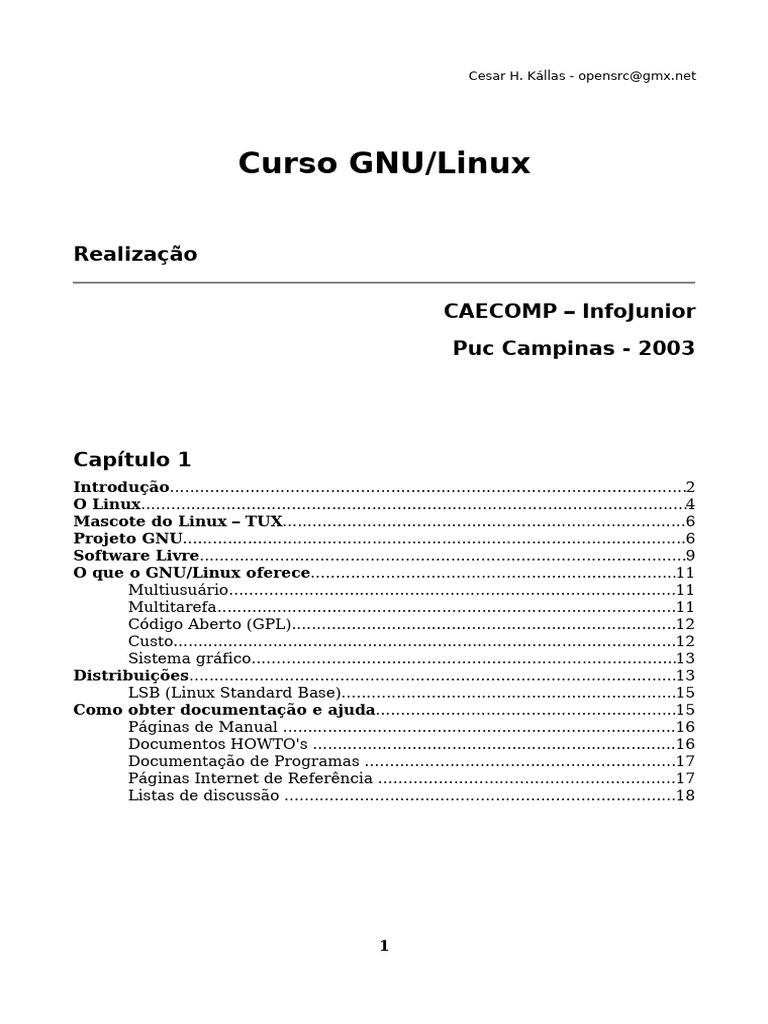 Indice5 Geral Conectiva | PDF | Linux | Gnu