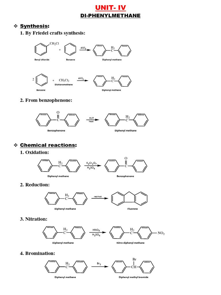 Di-phenyl methane | PDF | Benzene | Chemical Substances