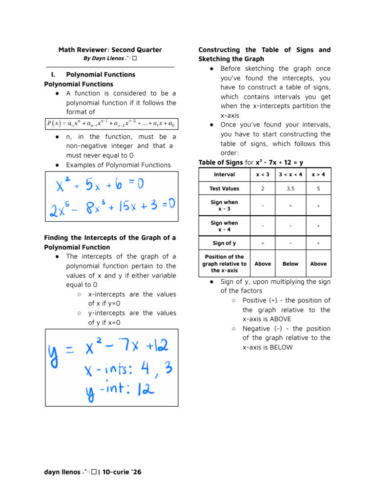 Math Reviewer Second Quarter | PDF | Circle | Angle