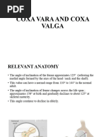 Coxa Vara and Coxa Valga | PDF | Hip | Skeletal System