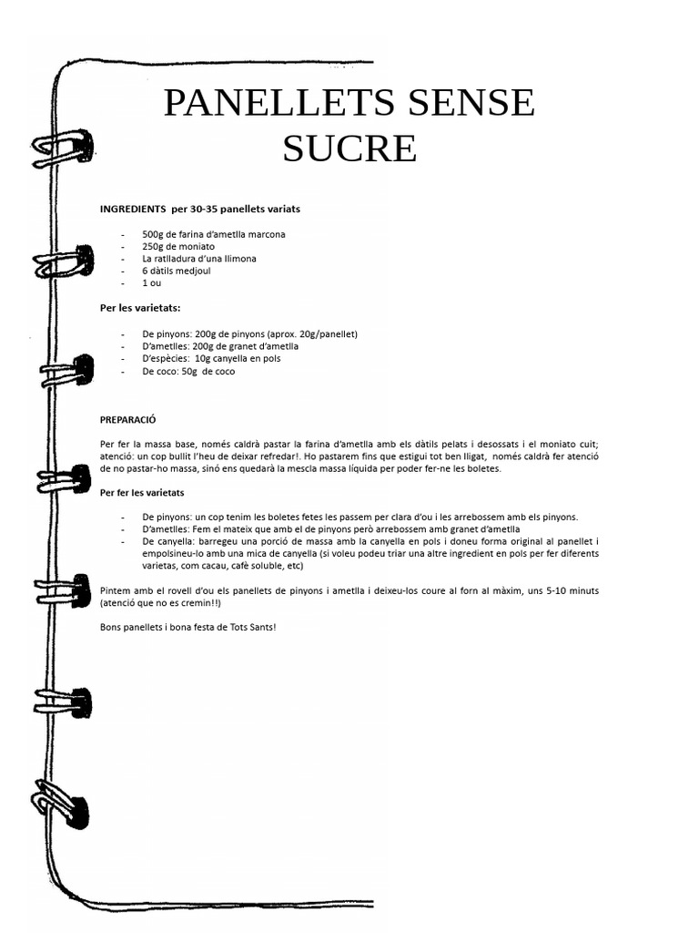 Panellets Saludables | PDF