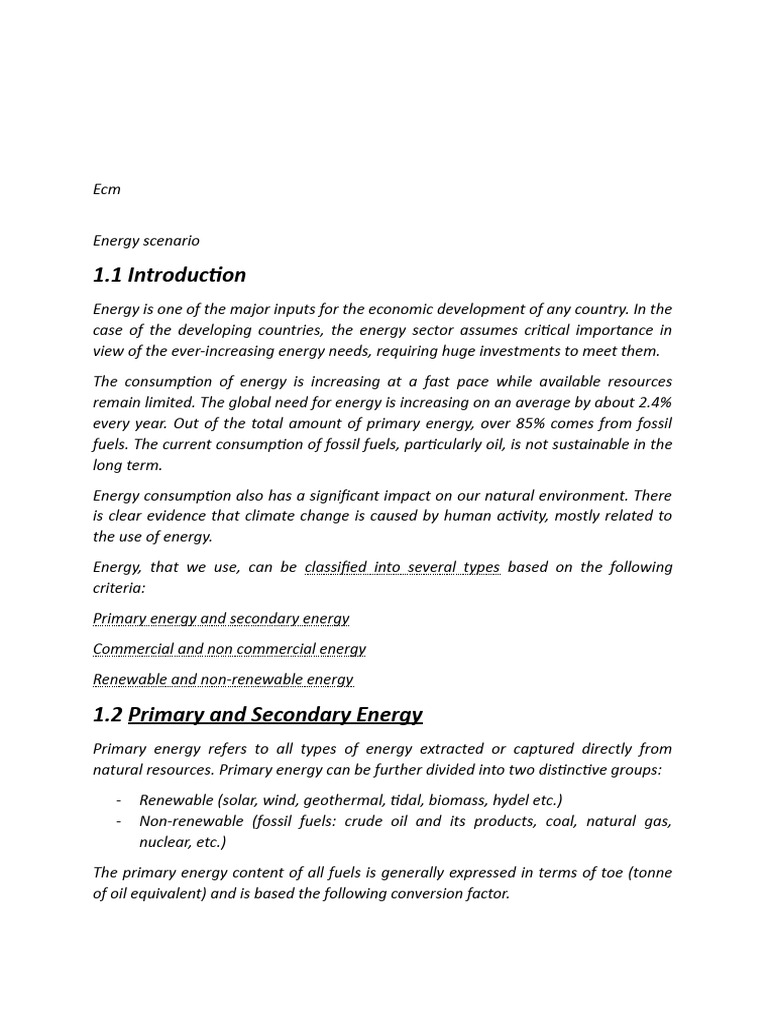 Ecm | PDF | Energy Development | Renewable Energy