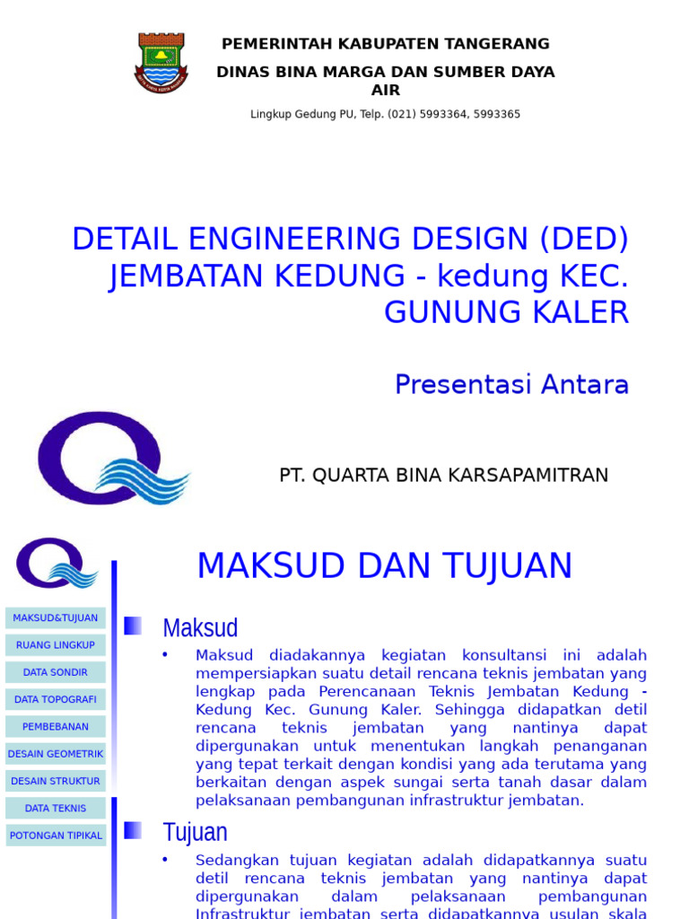 Contoh DED Jalan | PDF