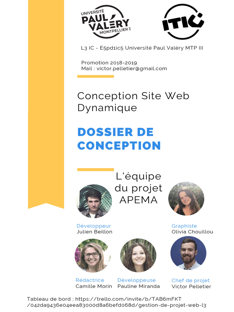 Dossier de Conception | PDF | WordPress | Sites web