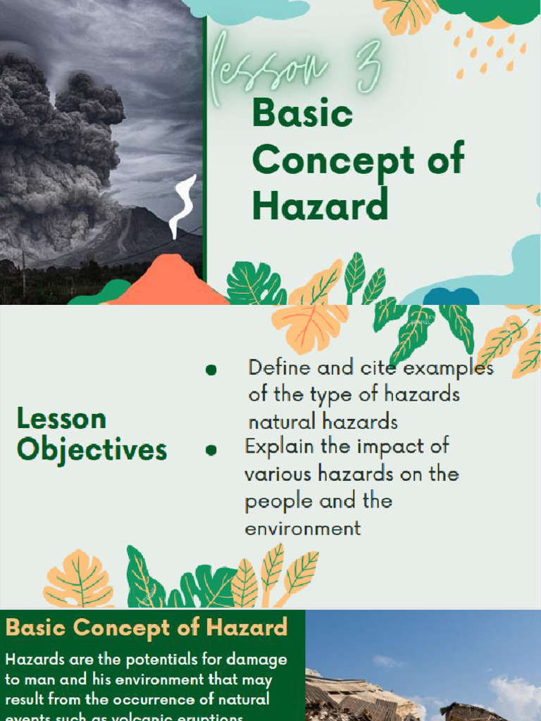 LESSON 3 BASIC CONCEPTS OF HAZARDS | PDF