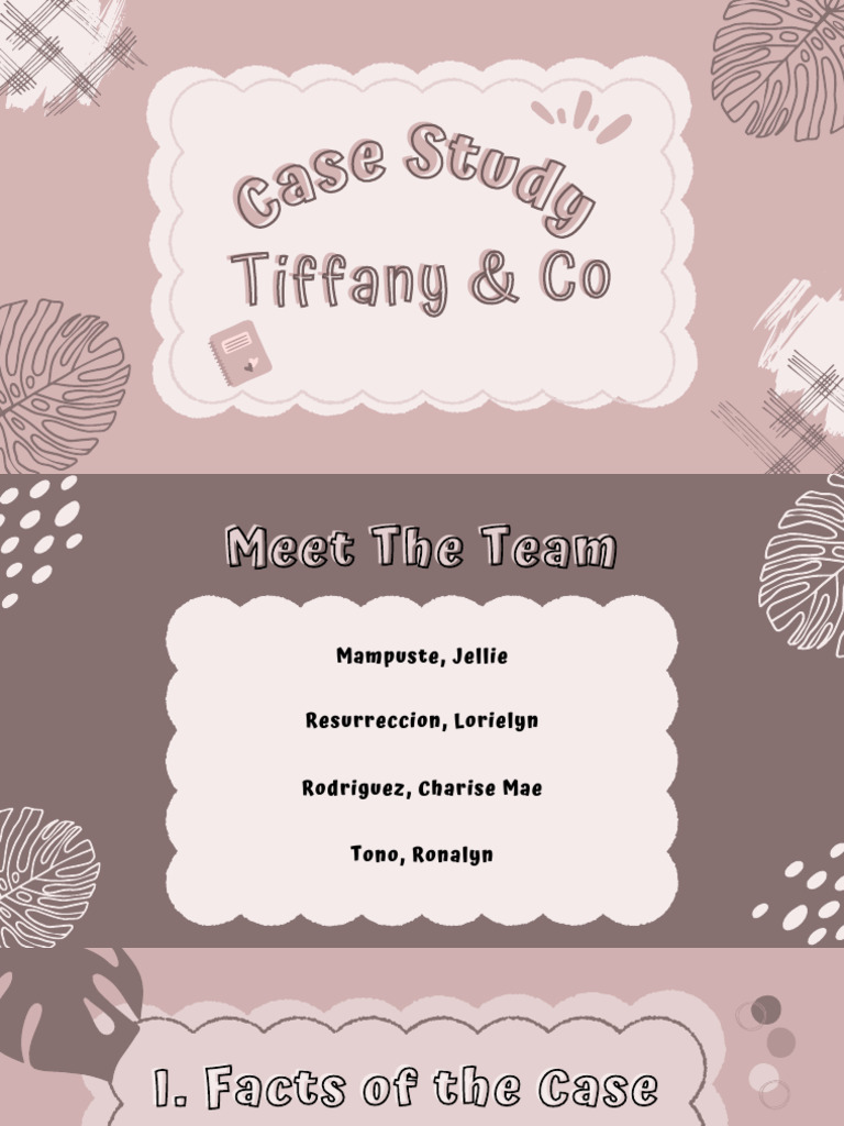 Case-Study-Tiffany-Co 20240213 133453 0000 | PDF | Economies | Business