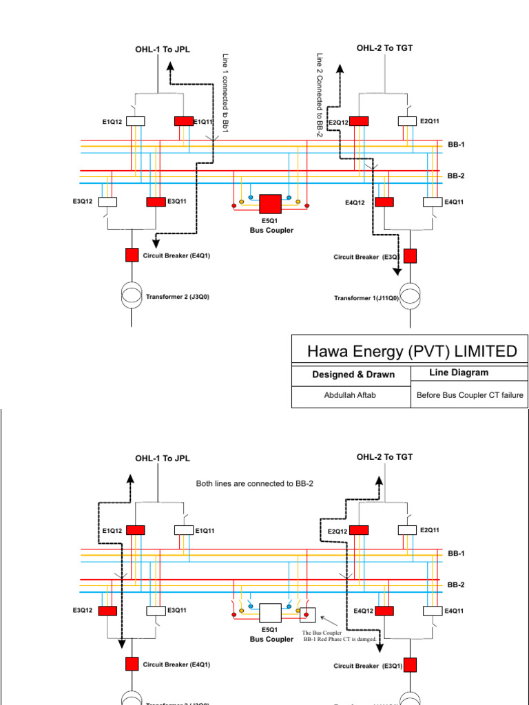 Electrical Line Diagram Analysis | PDF