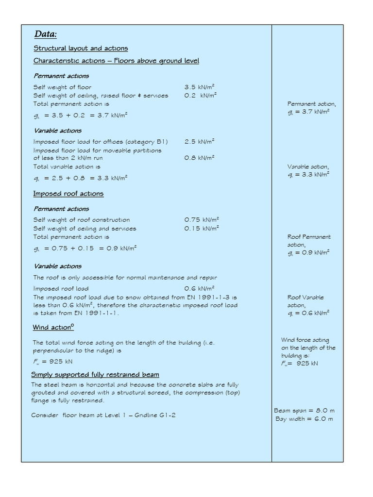 Structural Actions and Loads Analysis | PDF | Beam (Structure ...
