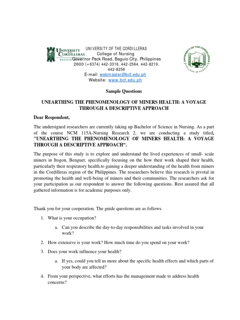 Sample Guide Questions | PDF | Psychology