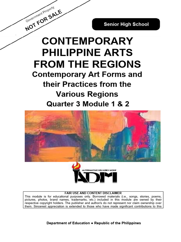 SHS - Q3 - Modules1 2 - Contemporary Philippine Arts From The Regions ...