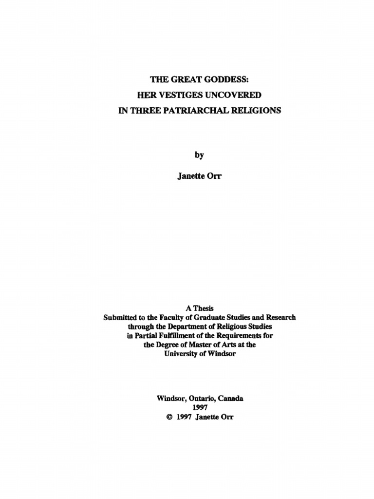 THE GREAT GODDESS 155p | PDF | Deities | Persephone