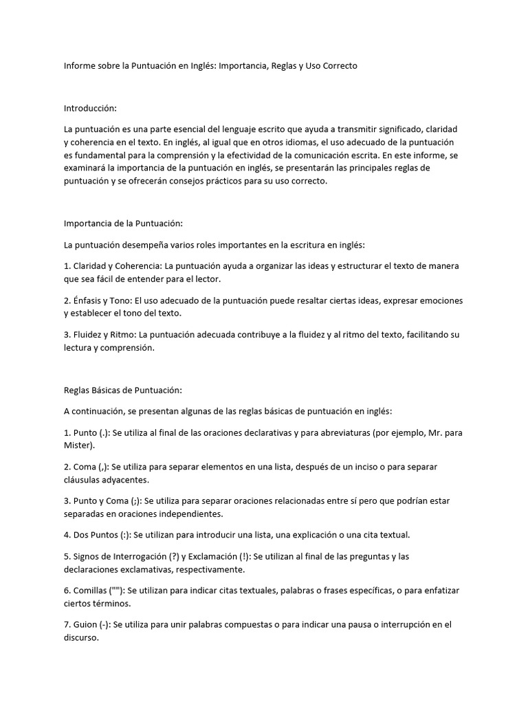 Uso Correcto de la Coma en Inglés | PDF | Puntuación | Coma