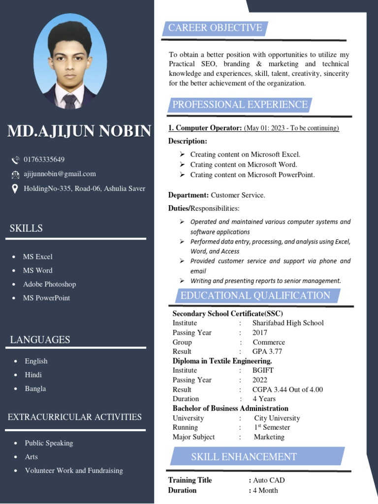 Sabbir 01 | PDF | Microsoft Excel | Computing