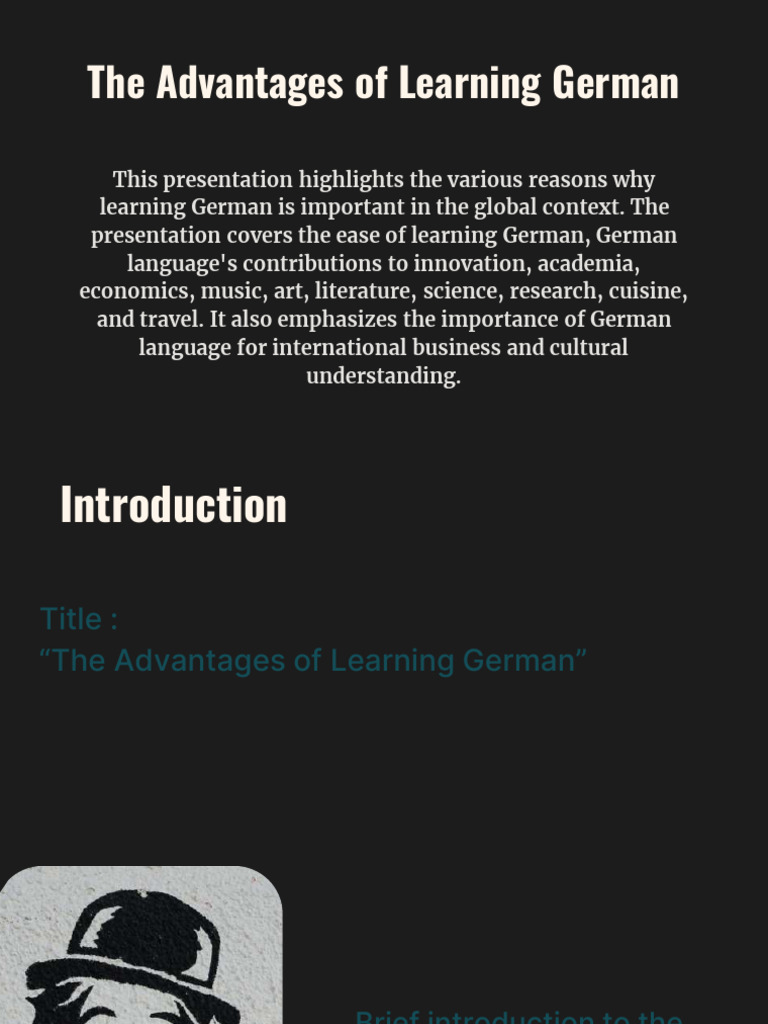 The Advantages of Learning German | PDF