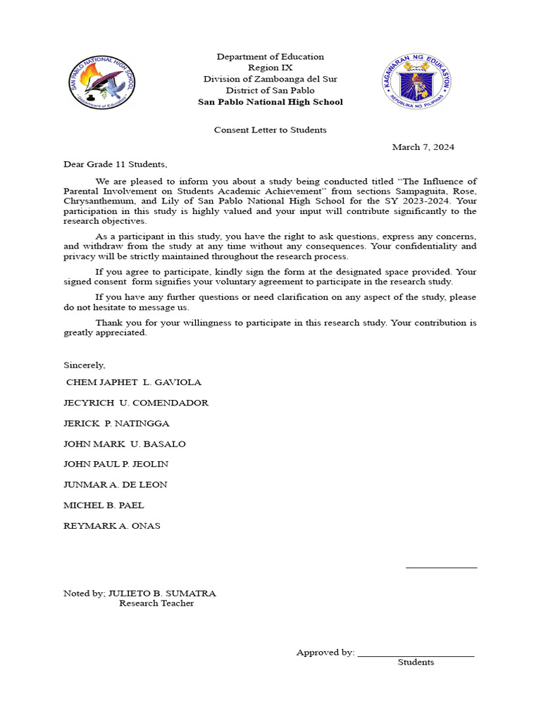 Final Assent Form | PDF