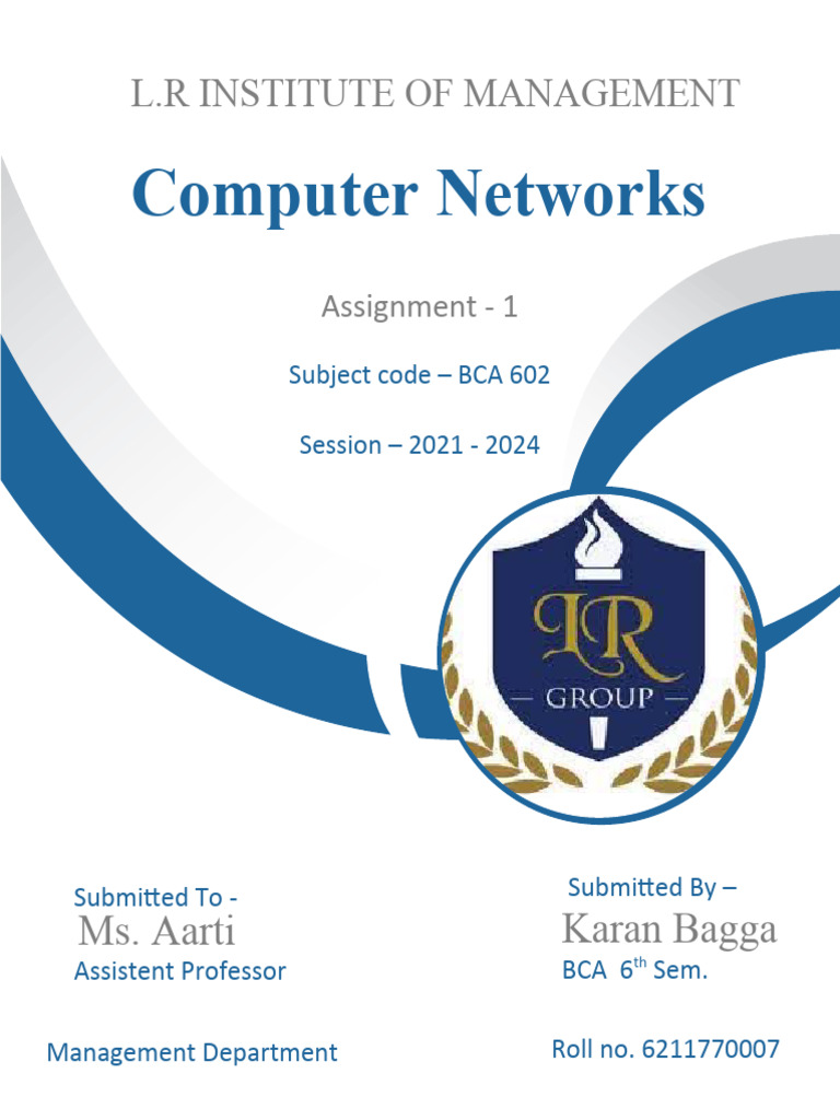 Computer Networks Assignment 1 | PDF