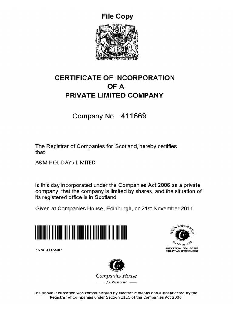 Companies House Document | PDF